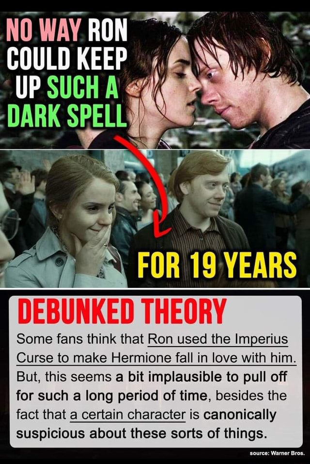 RON COULD KEEP UP DEBUNKED THEORY FOR 19 Some fans think that Ron used ...