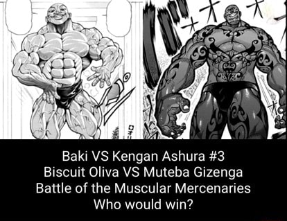 Baki VS Kengan Ashura #3 Biscuit Clive VS Muteba Gizenga Battle of the ...