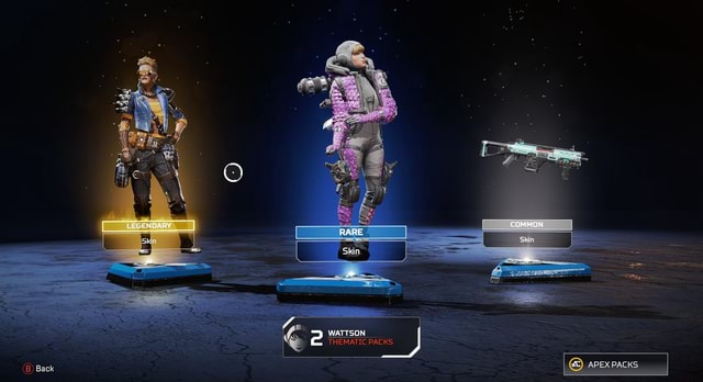 COMMON RARE WATTSON THEMATIC PACKS Back APEX PACKS - iFunny