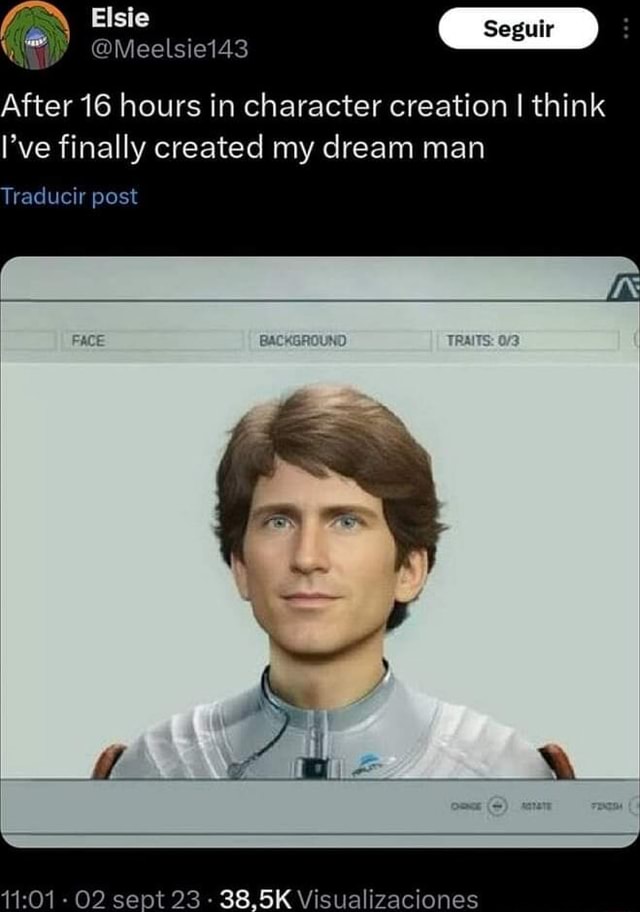 @Meelsie143 After 16 hours in character creation I think I've finally ...