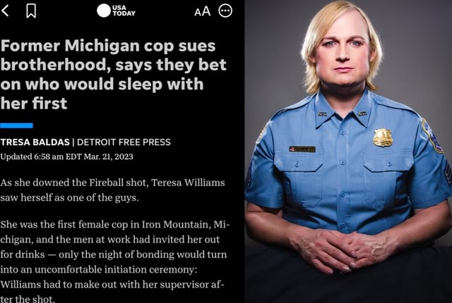AA Former Michigan cop sues brotherhood, says they bet on who would ...