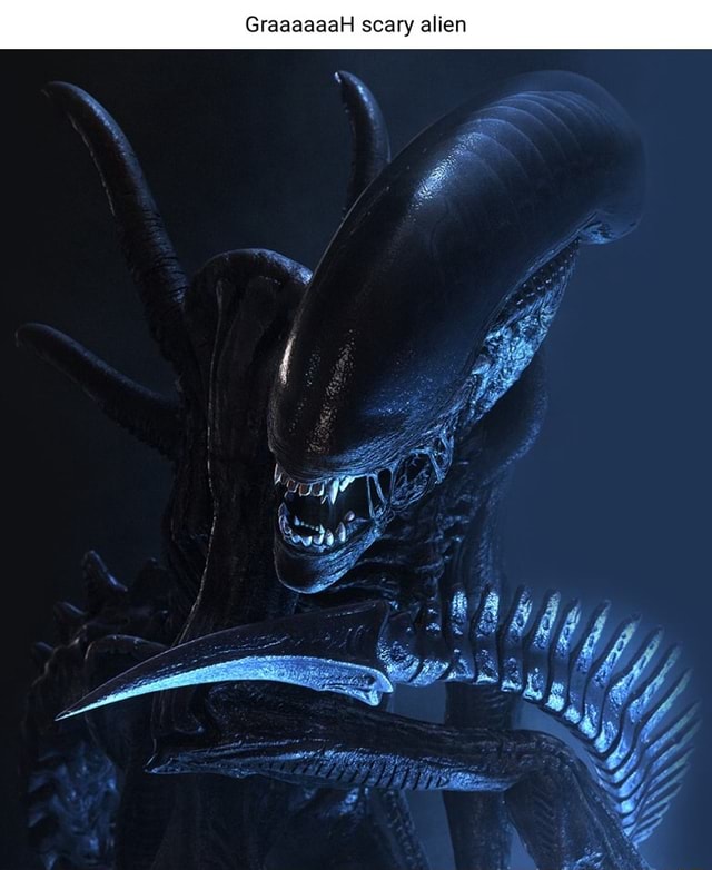 GraaaaaaH scary alien - iFunny