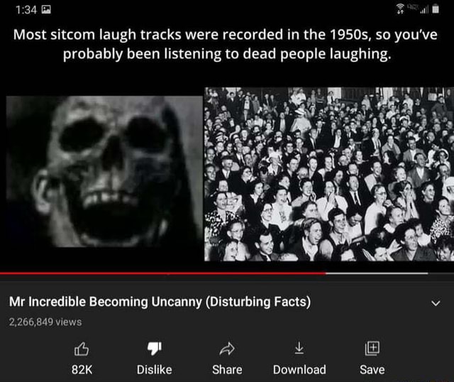 Most sitcom laugh tracks were recorded in the 1950s, so you've probably ...