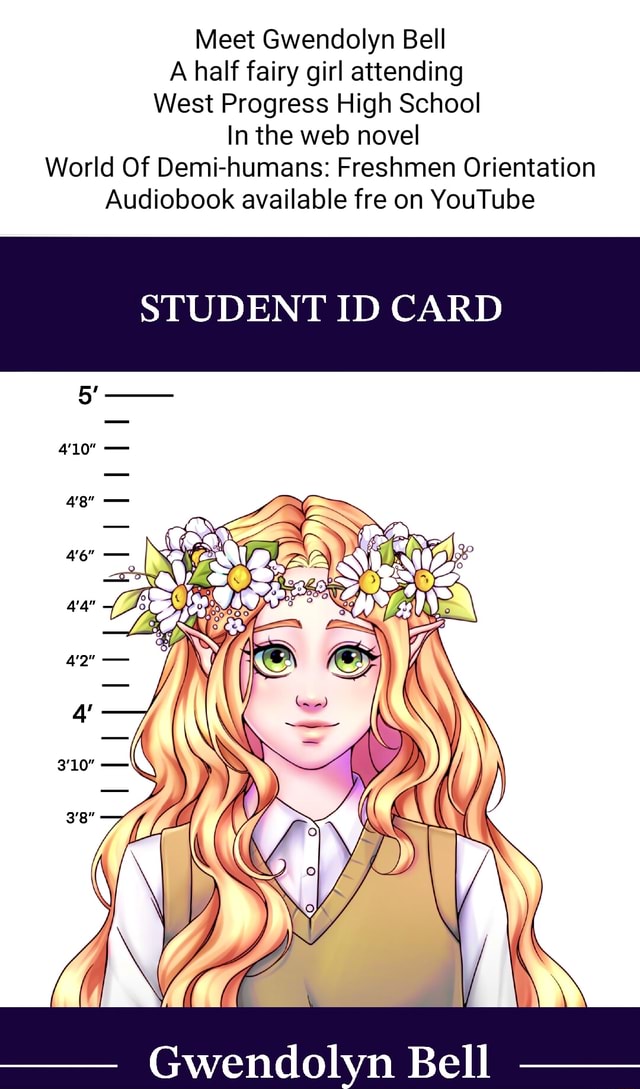 Meet Gwendolyn Bell A half fairy girl attending West Progress High ...