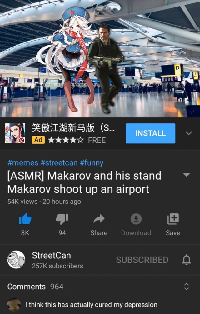 #memes #streetcan #funny [ASMR] Makarov and his stand Makarov shoot up ...