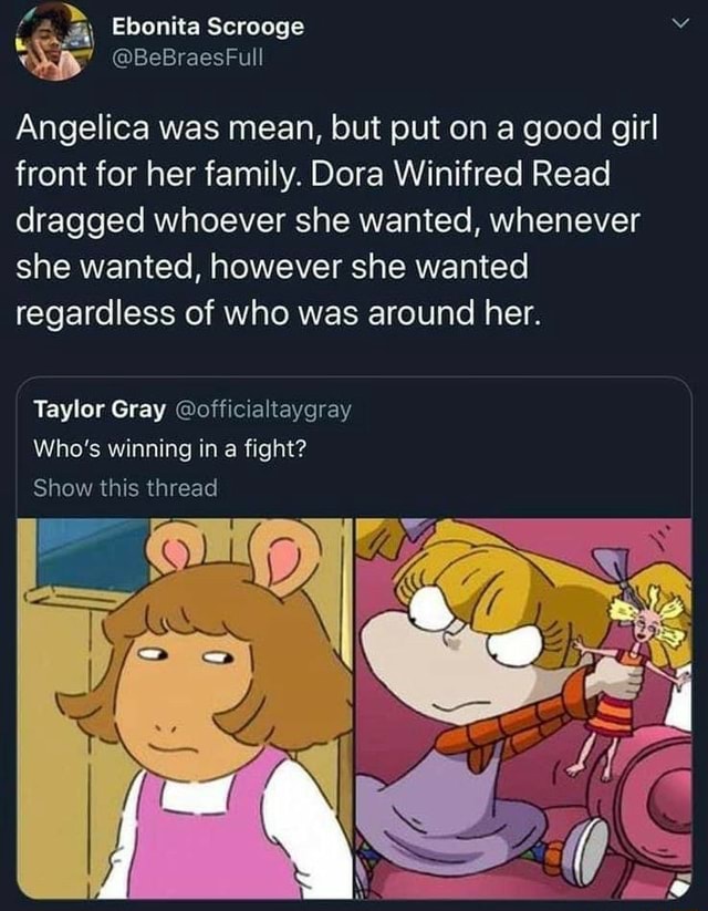 Fa Ebonita Scrooge Angelica was mean, but put on a good girl front for ...