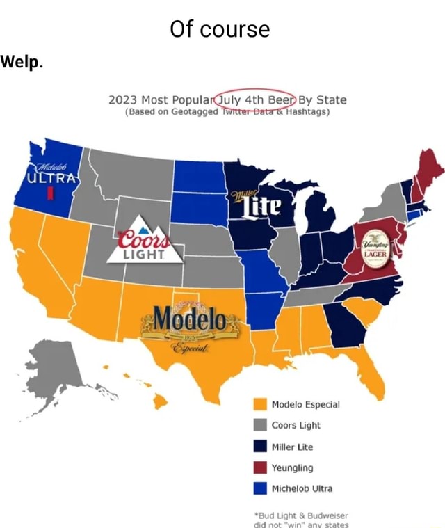 Of course Welp. 2023 Most Popular Beep By State (Based on Geotagged ata ...