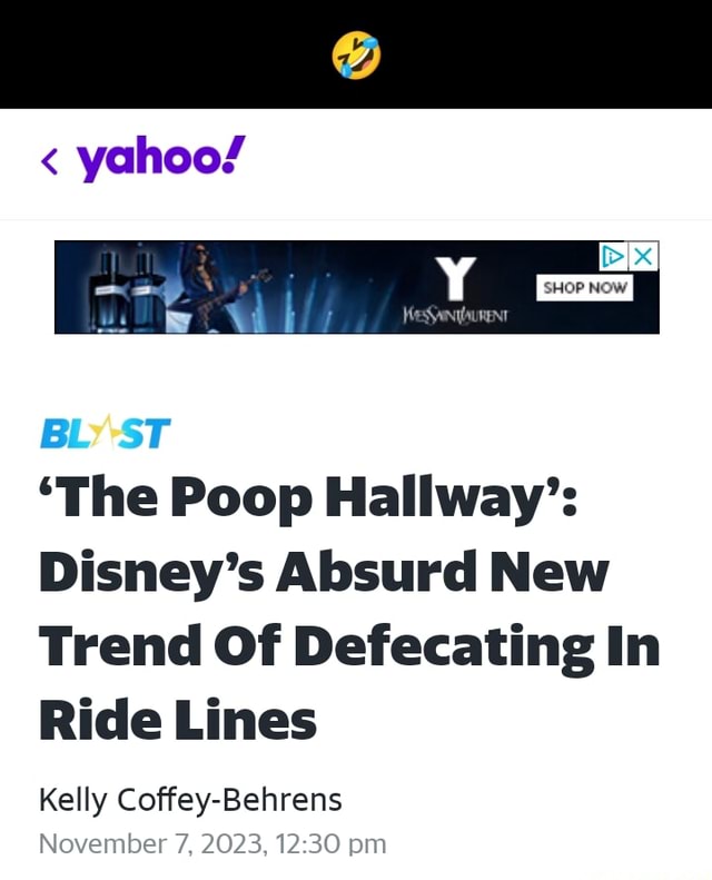'The Poop Hallway': Disney's Absurd New Trend Of Defecating In Ride ...