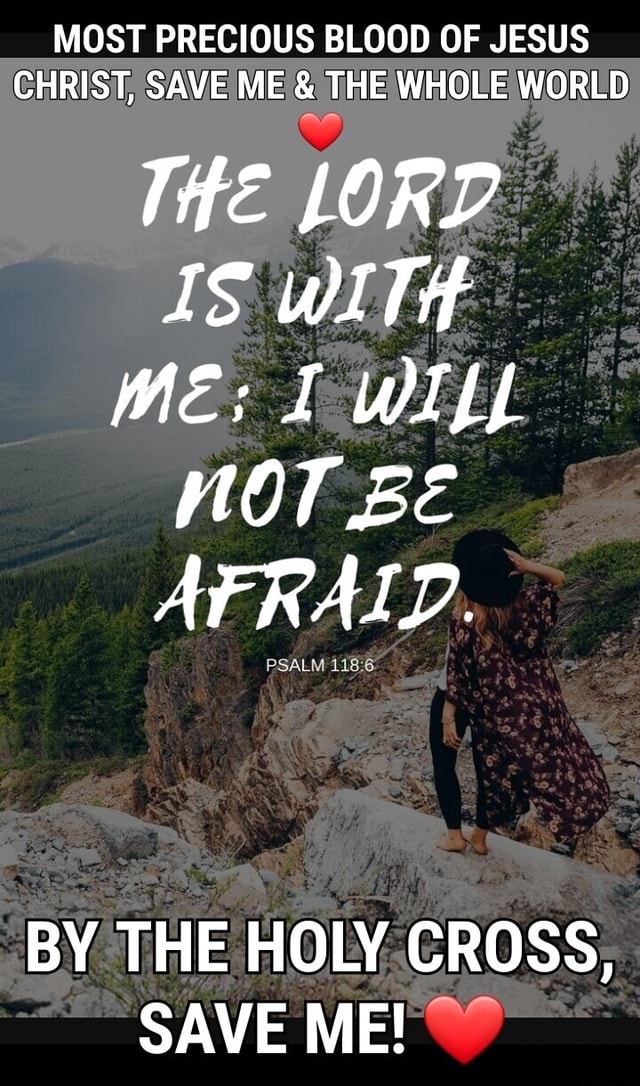 MOST PRECIOUS BLOOD OF JESUS CHRIST, SAVE ME & THE WHOLE WORLD THE LORD ...