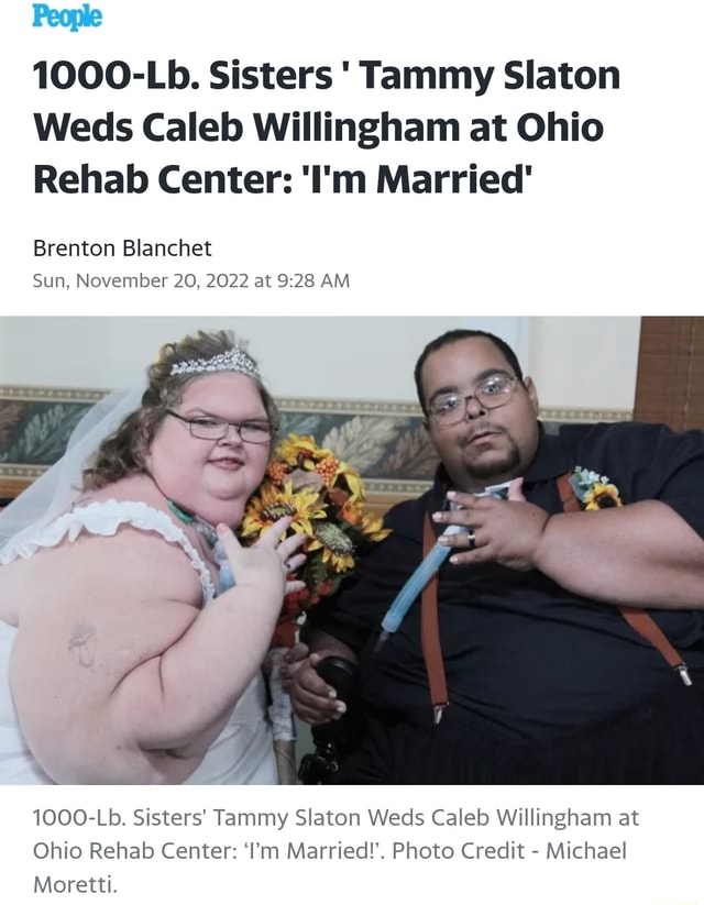 People 1000-Lb. Sisters Tammy Slaton Weds Caleb Willingham at Ohio ...