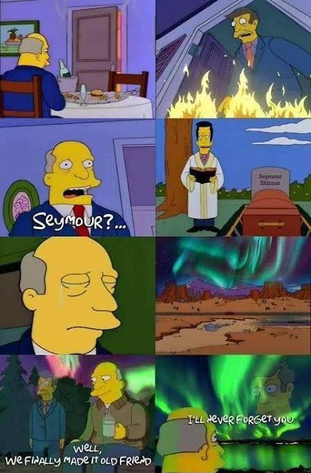Aurora Borealis Simpsons Dump - iFunny