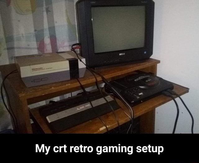 My crt retro gaming setup - My crt retro gaming setup - iFunny