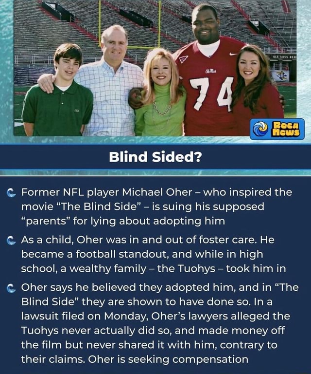 Blind Sided? Former NFL player Michael Oher who inspired the movie "The ...