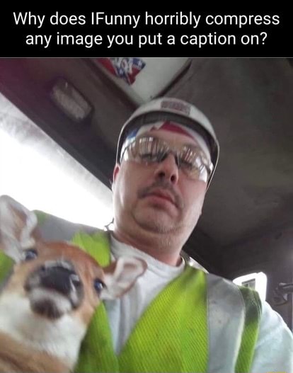 Why does Funny horribly compress any image you put a caption on? - iFunny