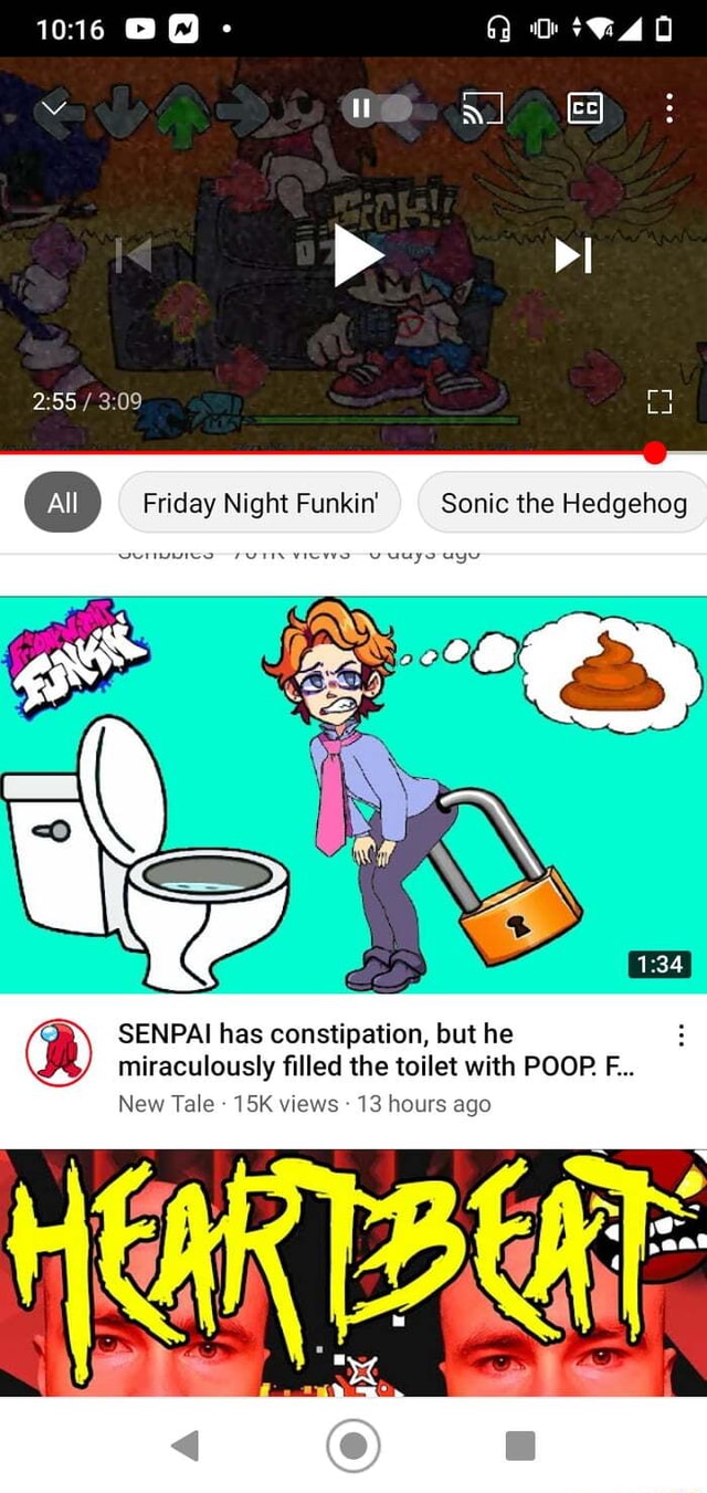 (Ex} Friday Night Funkin' Sonic the Hedgehog SENPAI has constipation ...