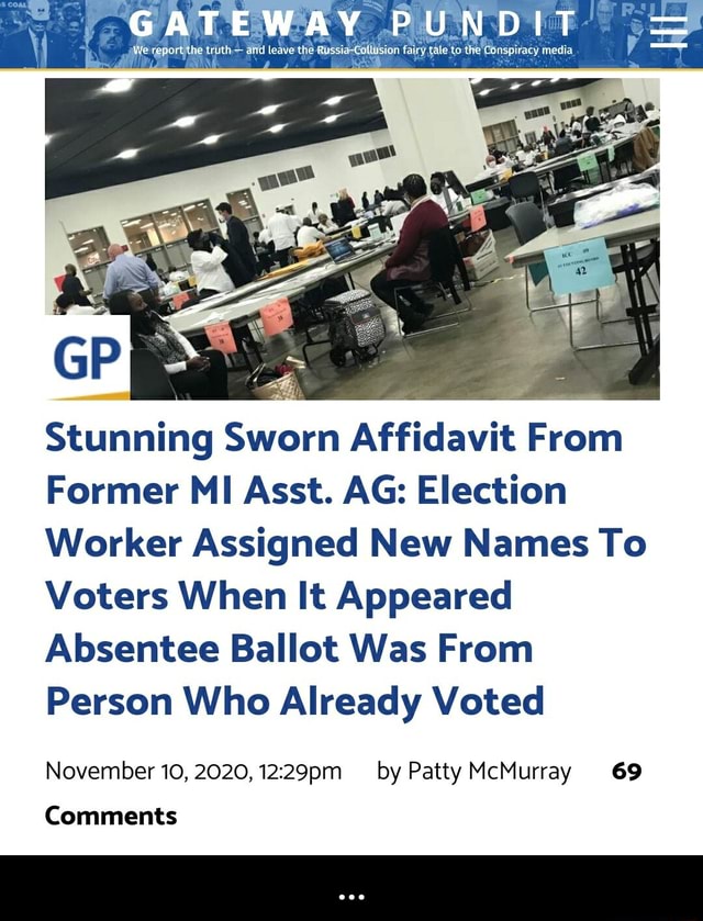 We the and fury aie te the Stunning Sworn Affidavit From Former MI Asst ...