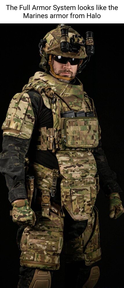 The Full Armor System looks like the Marines armor from Halo - iFunny