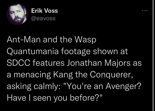 Erik Voss Ant-Man and the Wasp Quantumania footage shown at SDCC ...