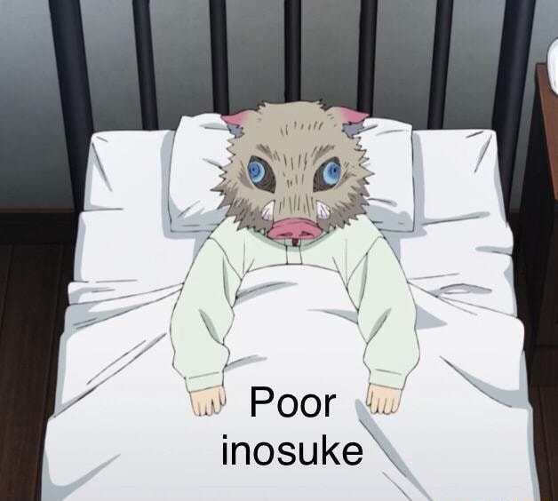 Poor inosuke - iFunny