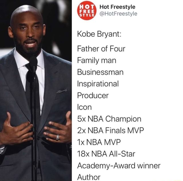 Kobe Bryant: Father of Four Family man Businessman Inspirational ...
