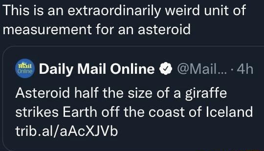 What if it was shaped like half a giraffe as well? - This is an extraordinarily weird unit of ...