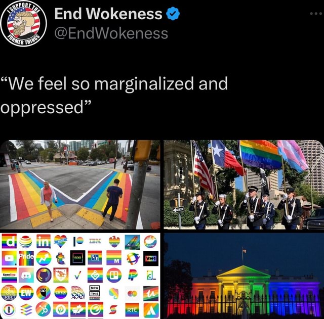 End Wokeness "We feel so marginalized and oppressed" rene - iFunny