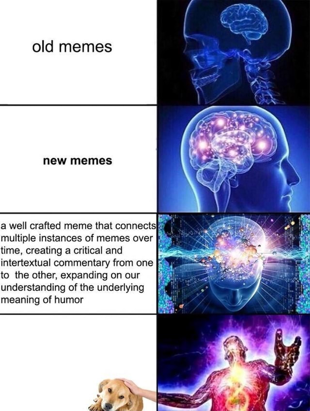 Old memes B?" a well crafted meme that connects multiple instances of ...
