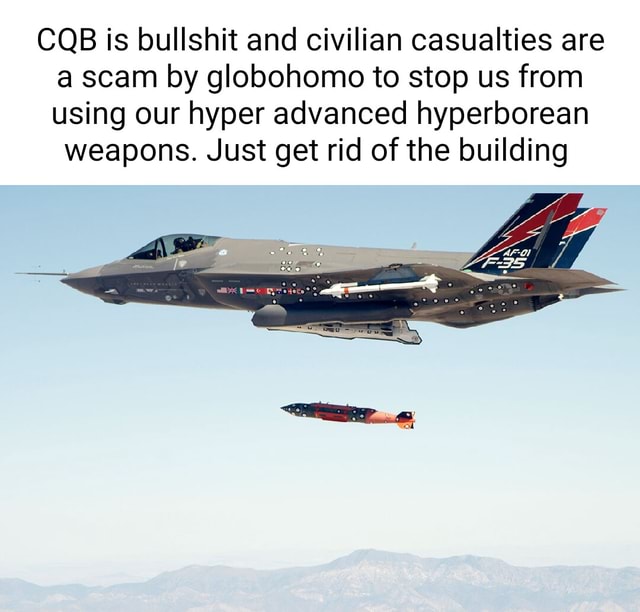 CQB is bullshit and civilian casualties are a scam by globohomo to stop ...