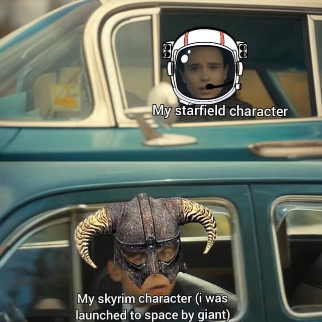 My skyrim character (i was launched to space by giant) - iFunny