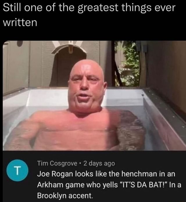 Still one of the greatest things ever written Tim Cosgrove 2 days ago ...