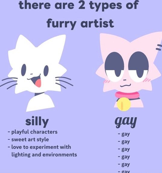 There are 2 types of furry artist silly playful characters - sweet art ...