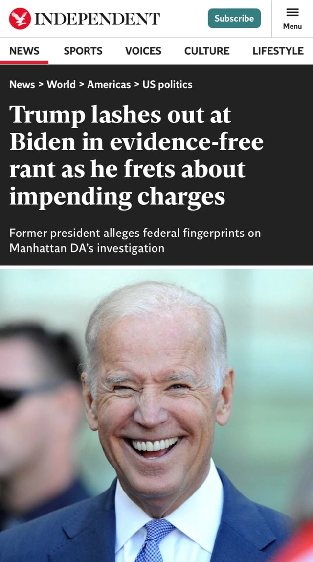 3 INDEPENDENT Subscribe NEWS SPORTS VOICES CULTURE LIFESTYLE News ...