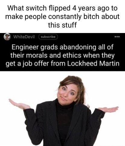 What switch flipped 4 years ago to make people constantly bitch about ...