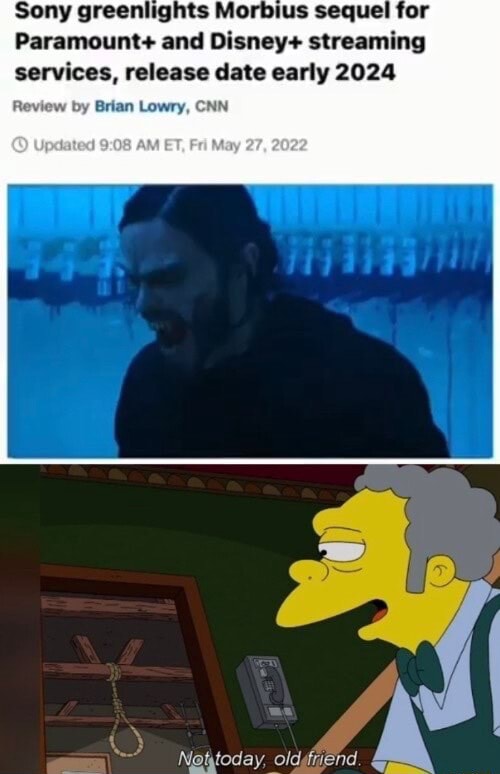 Sony greenlights Morbius sequel for Paramount+ and Disney+ streaming ...