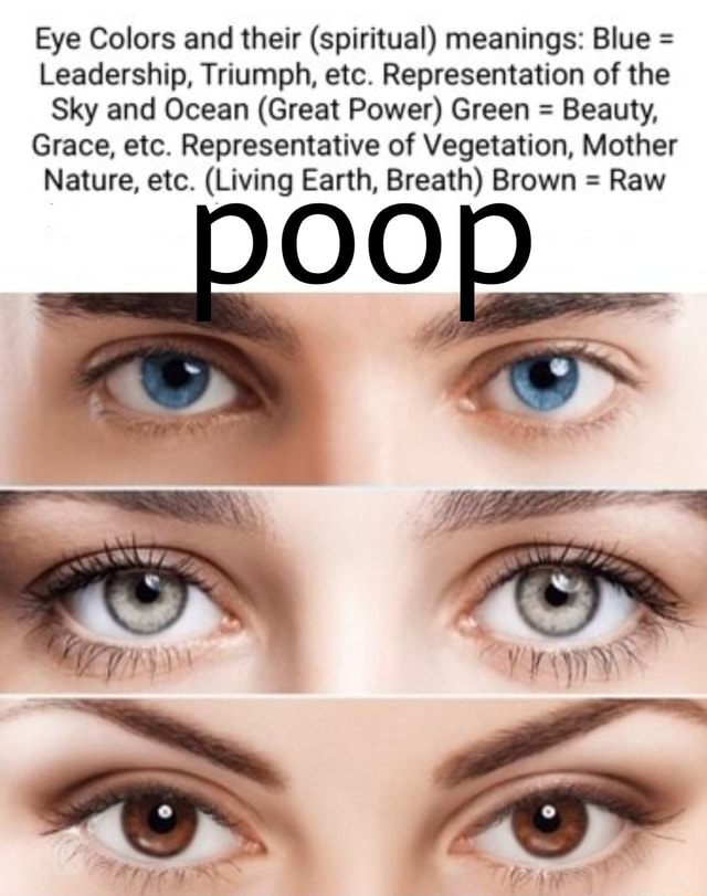 Eye Colors and their (spiritual) meanings: Blue = Leadership, Triumph ...