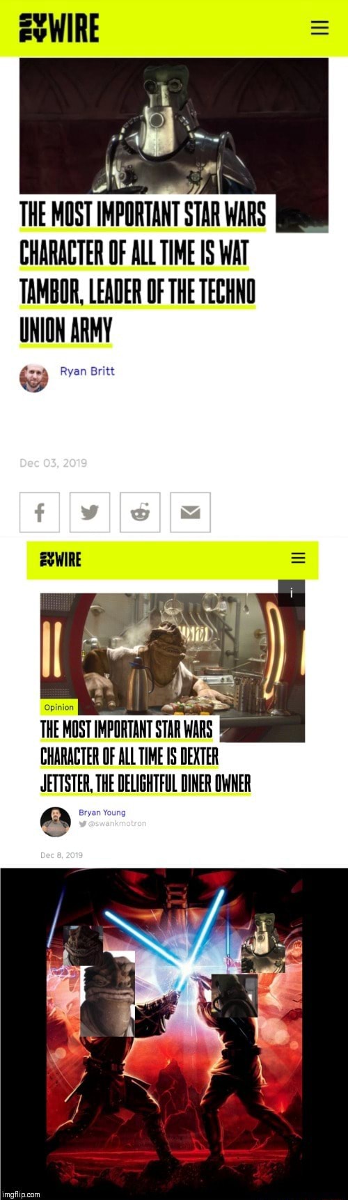 THE MOST IMPORTANT STAR WARS CHARACTER OF ALL TIME IS WAT TAMBOR ...