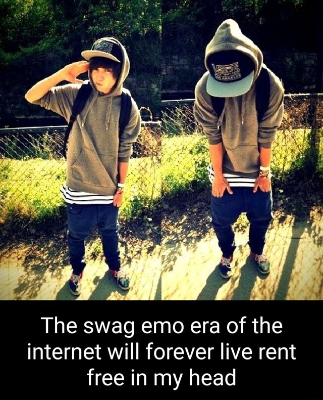 The swag emo era of the internet will forever live rent free in my head - iFunny