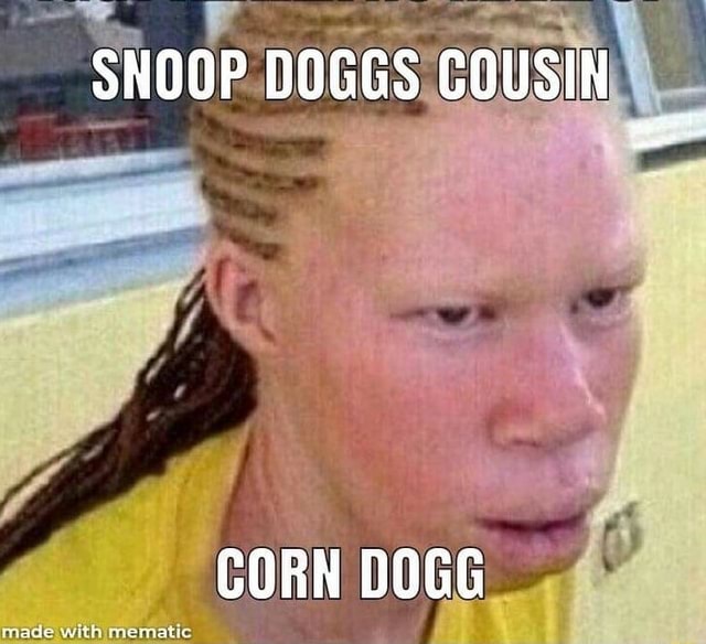 SNOOP DOGGS COUSIN CORN DOGG with mematic - iFunny