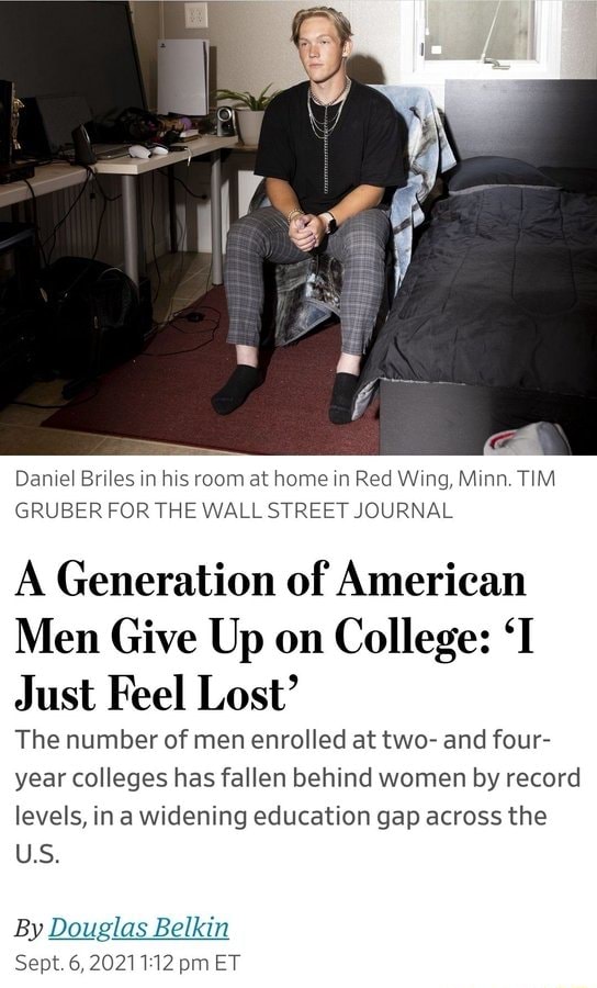 Daniel Briles in his room at home in Red Wing, Minn. TIM GRUBER FOR THE ...