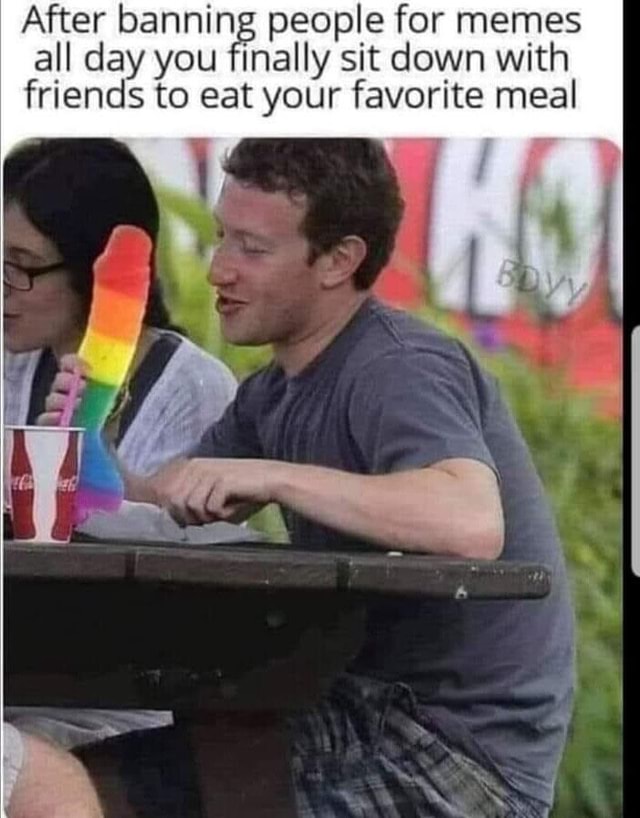 After banning people for memes all day you finally sit down with ...