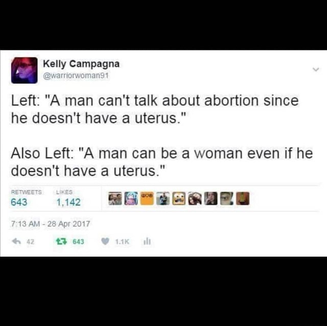 Kelly Campagna Left: "A man can't talk about abortion since he doesn't ...