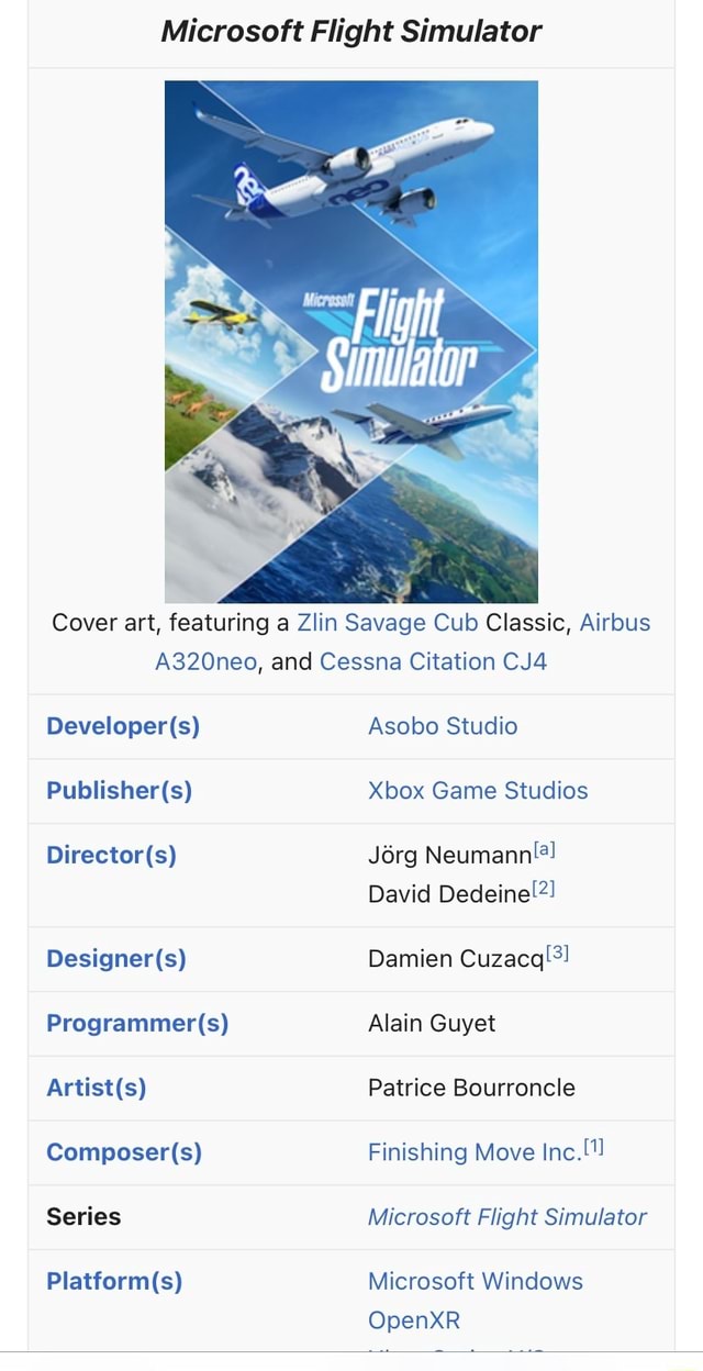 Microsoft Flight Simulator Flight Cover art, featuring a Zlin Savage ...