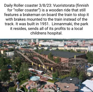 Daily Roller coaster Vuoristorata (finnish for "roller coaster") is a ...