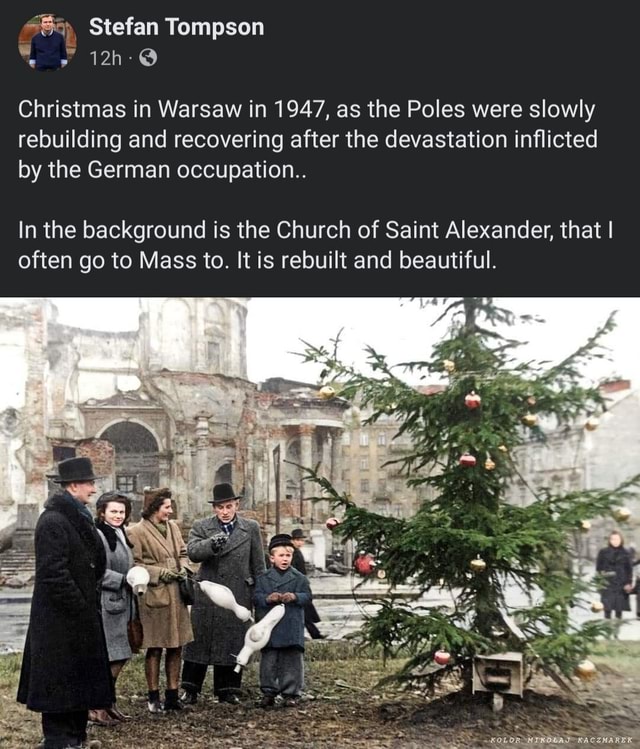 Stefan Tompson Christmas in Warsaw in 1947, as the Poles were slowly ...
