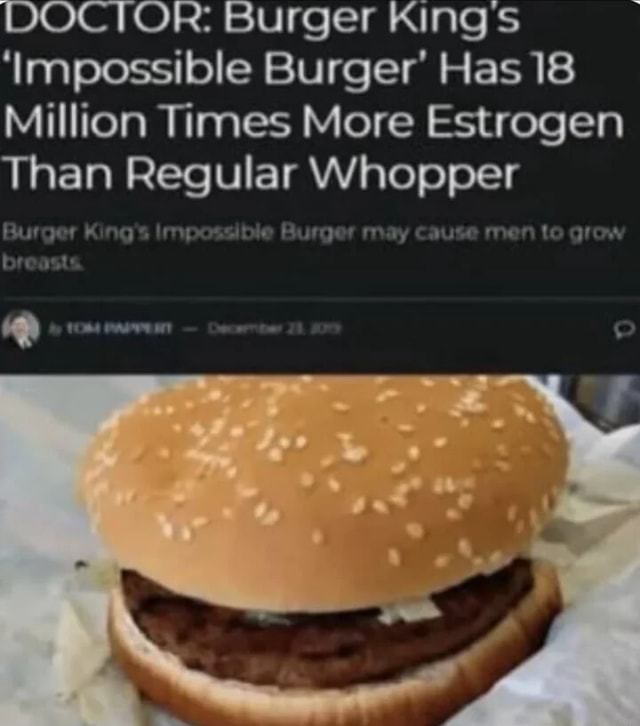 Yoink - Yoink DOCTOR: Burger Kings 'Impossible Burger' Has 18 Million ...