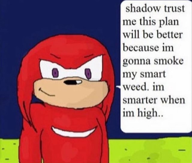 Shadow trust me this plan will be better because im gonna smoke my ...
