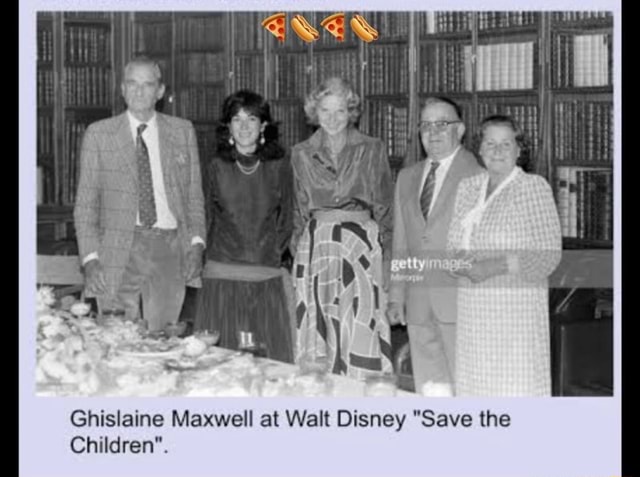 Ghislaine Maxwell at Walt Disney "Save the Children". - iFunny