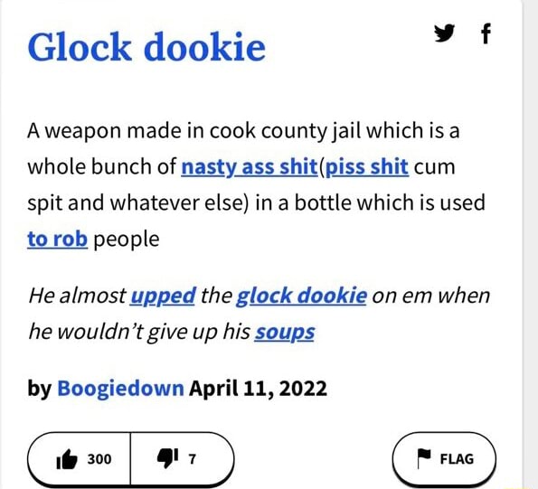 @lock dookie A weapon made in cook county jail which is a whole bunch ...