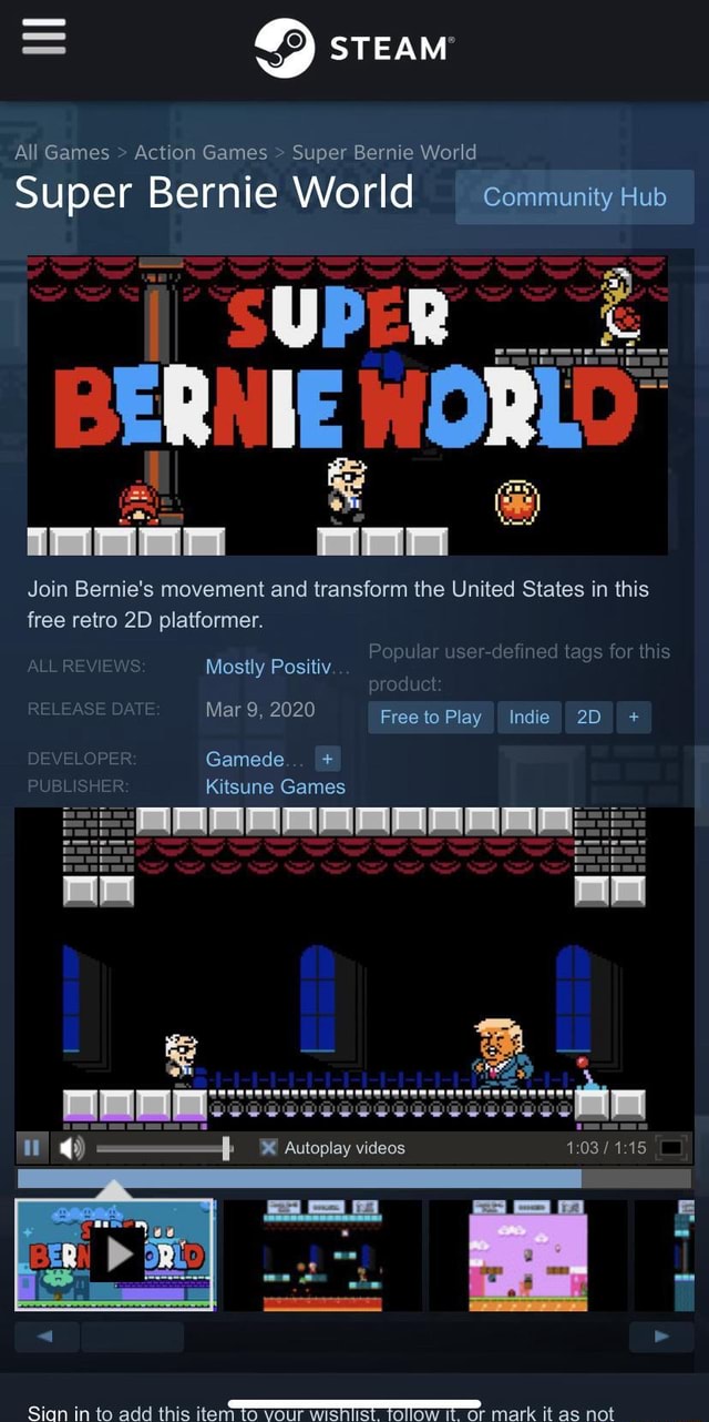 All Games Action Games Super Bernie World Super Bernie World community ...