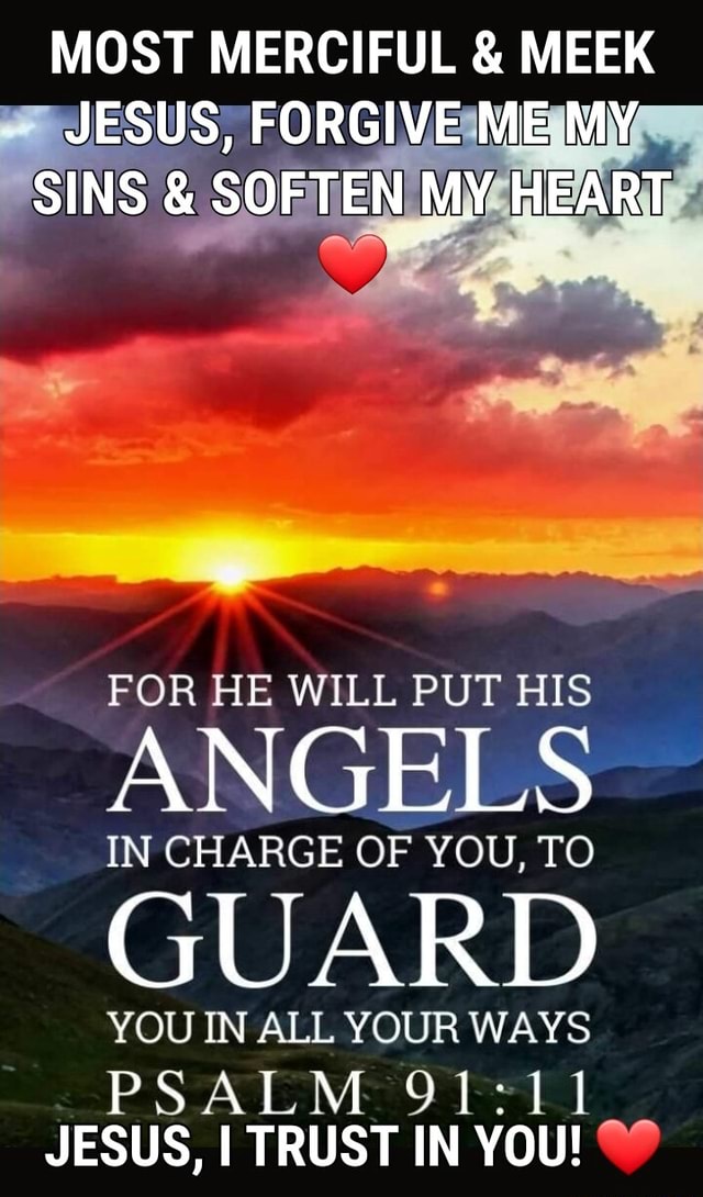 MOST MERCIFUL & MEEK JESUS, FORGIVE ME MY SINS & SOFTEN MY HEART HE ...